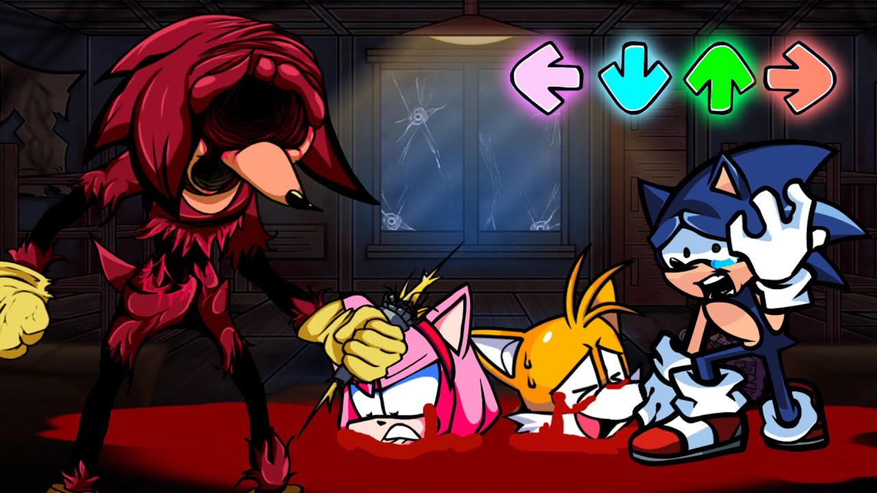 Friday Night Funkin' - Knuckles.exe Vs. Sonic | Scary Stories (FNF Mod ...