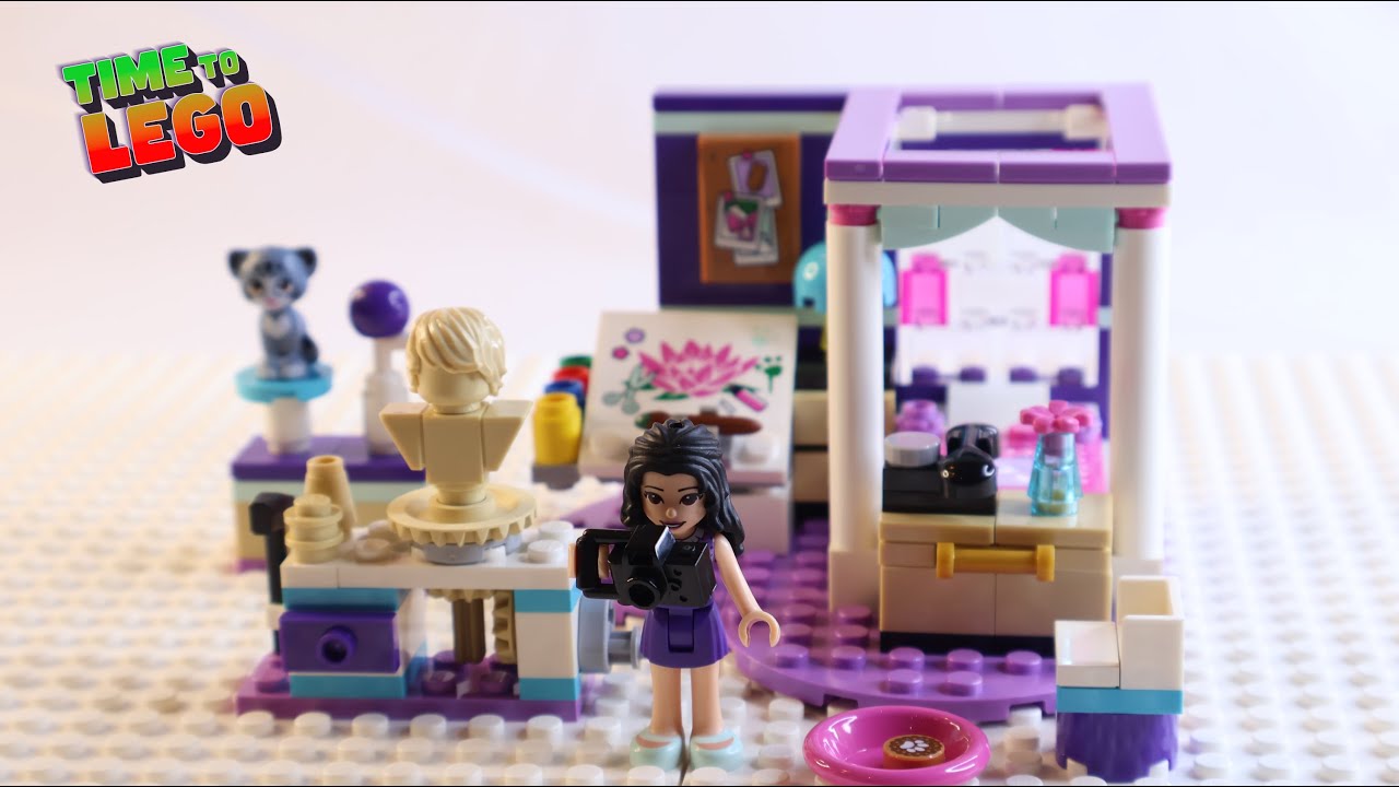 Lego Friends set 41342 Emma's Deluxe Bedroom Speed Build⏱ - YouTube