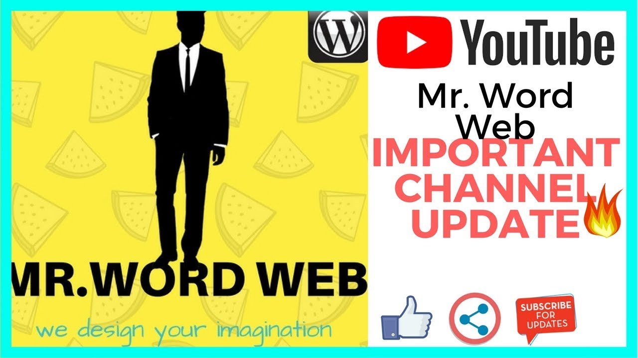 Mr.Word Web Important Channel Update - YouTube