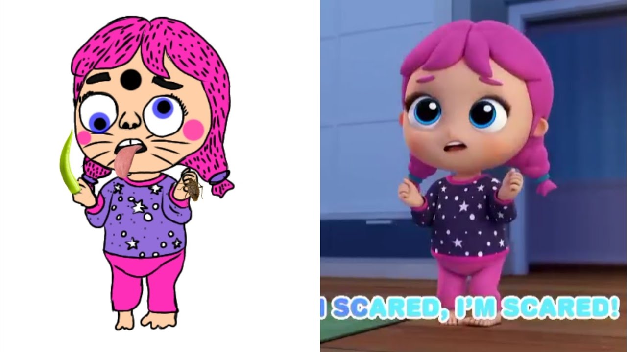 Little Angel & Friends - Ten ln The Bed 🤣Drawing Meme | Little Angel ...