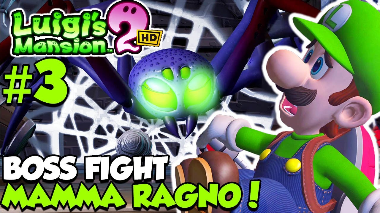 BOSS FIGHT MAMMA RAGNO! - Luigi's Mansion 2 HD - #3 - (Salvo Pimpo's ...