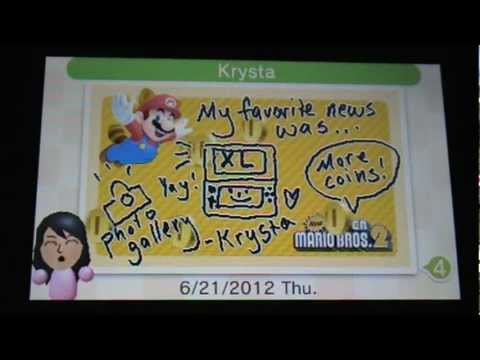New Super Mario Bros. 2 Swapnote Stationery - YouTube