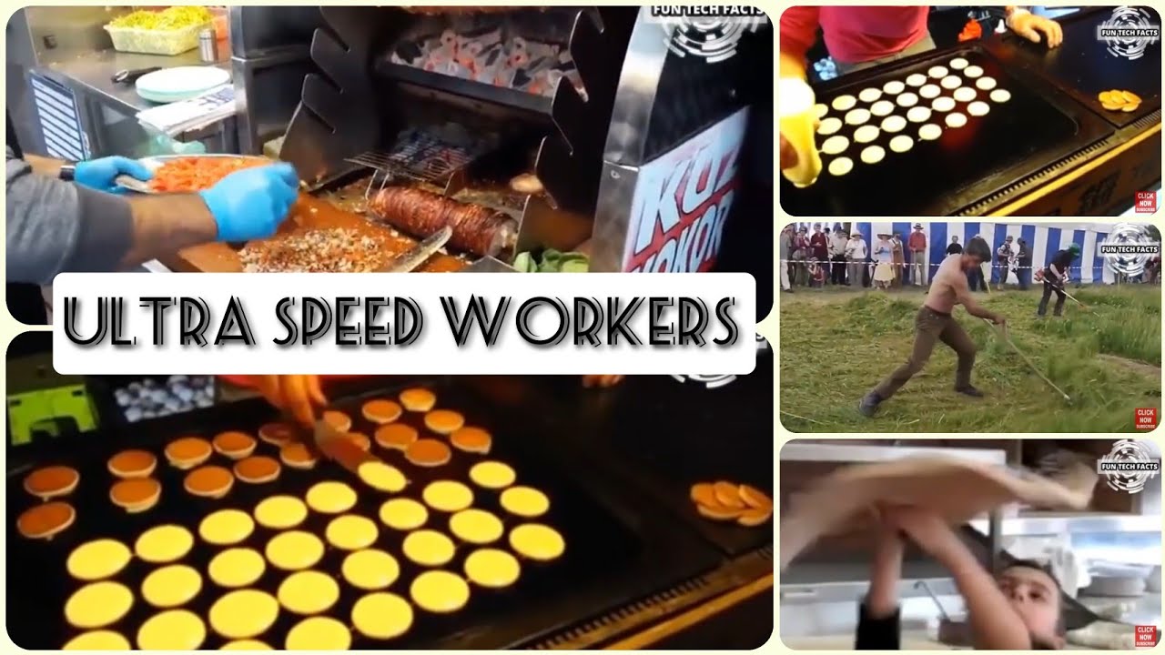 Fast Workers in World - YouTube