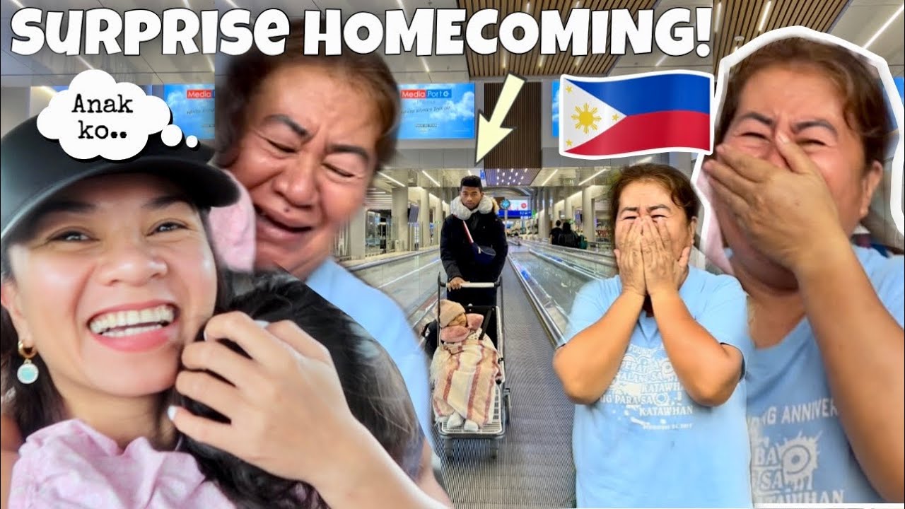 GOODBYE DEUTSCHLAND! OFW SURPRISE HOMECOMING| PHILIPPINES 🇵🇭!!! GRABEH ...