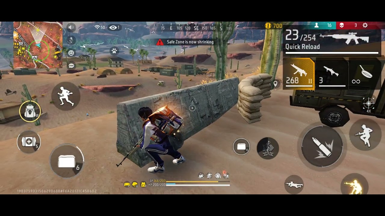 FREE FIRE | RANK MATCH | KALAHARI MAP | NIWAREFF | NFF - YouTube