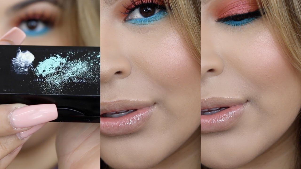 Easy Spring Inspired Look | How To Create Colored Mascara! - YouTube