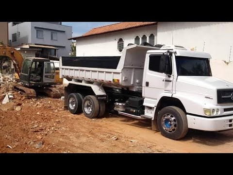 MB 1620 top demais na caçamba - YouTube