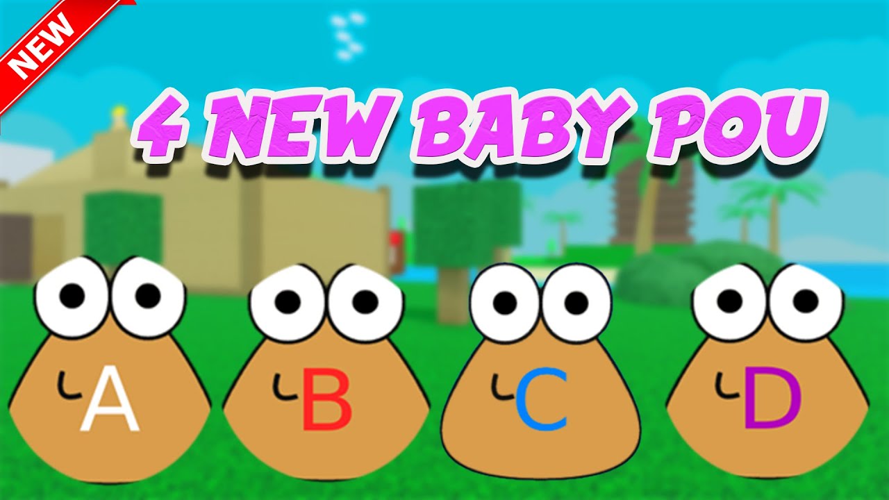 How To Get *4 NEW BADGES* in Find The Baby Pou - UPDATE - YouTube