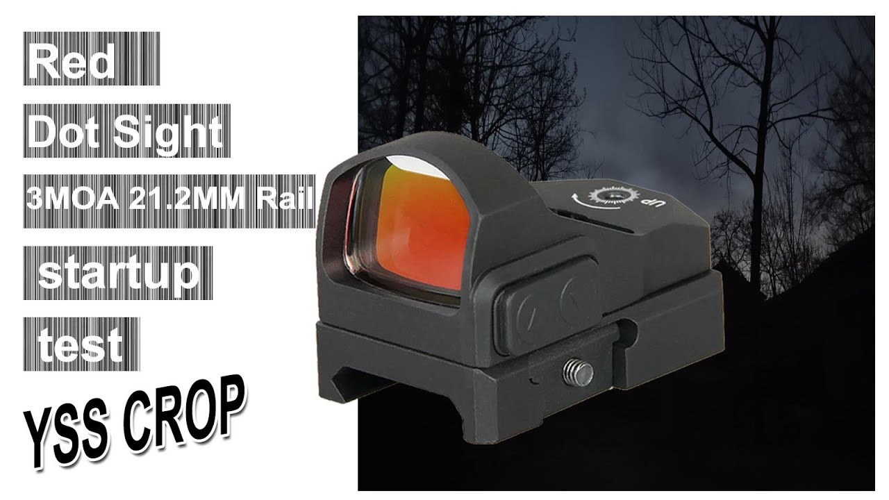 Red dot sight test on pistol air rifle airsoft how it works first view ...