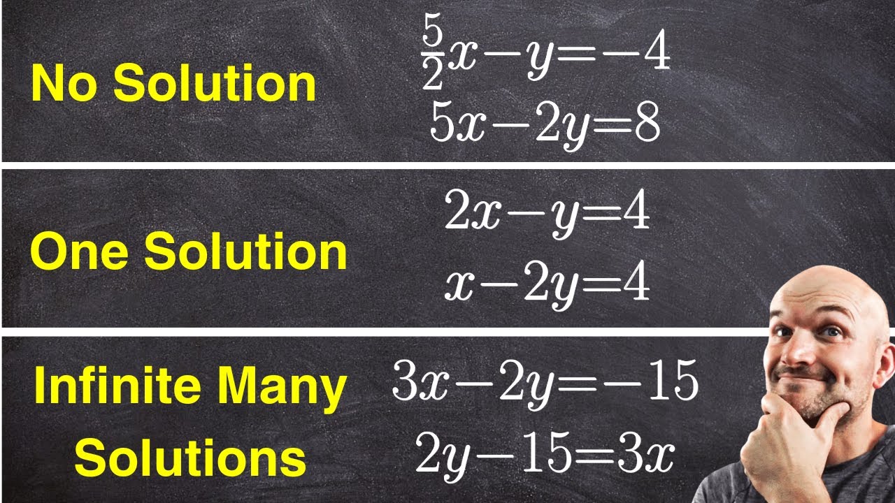 3 Different Solutions to a system of equations - YouTube