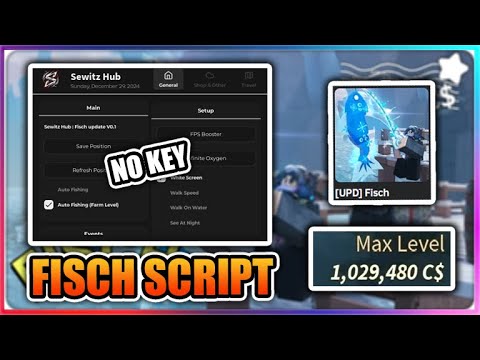 🦈 Fisch Script - Auto Farm Level & More // Keyless - YouTube