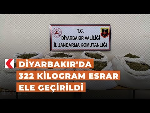 Diyarbakır'da 322 kilogram esrar ele geçirildi