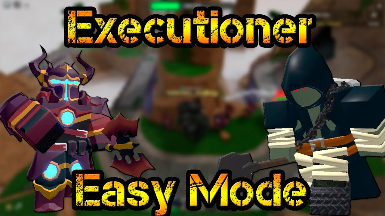 Executioner in Easy Mode Roblox Tower Defense Simulator - YouTube