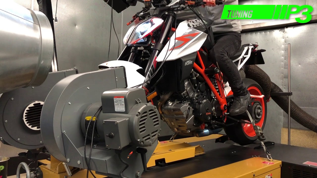 KTM 1290 Super Duke R Full Custom ECU mapping at P3 tuning - YouTube