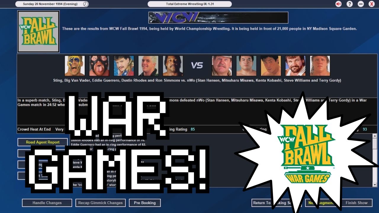 TEW Series - WCW 1994 - Episode 75: Fall Brawl 1994 - YouTube