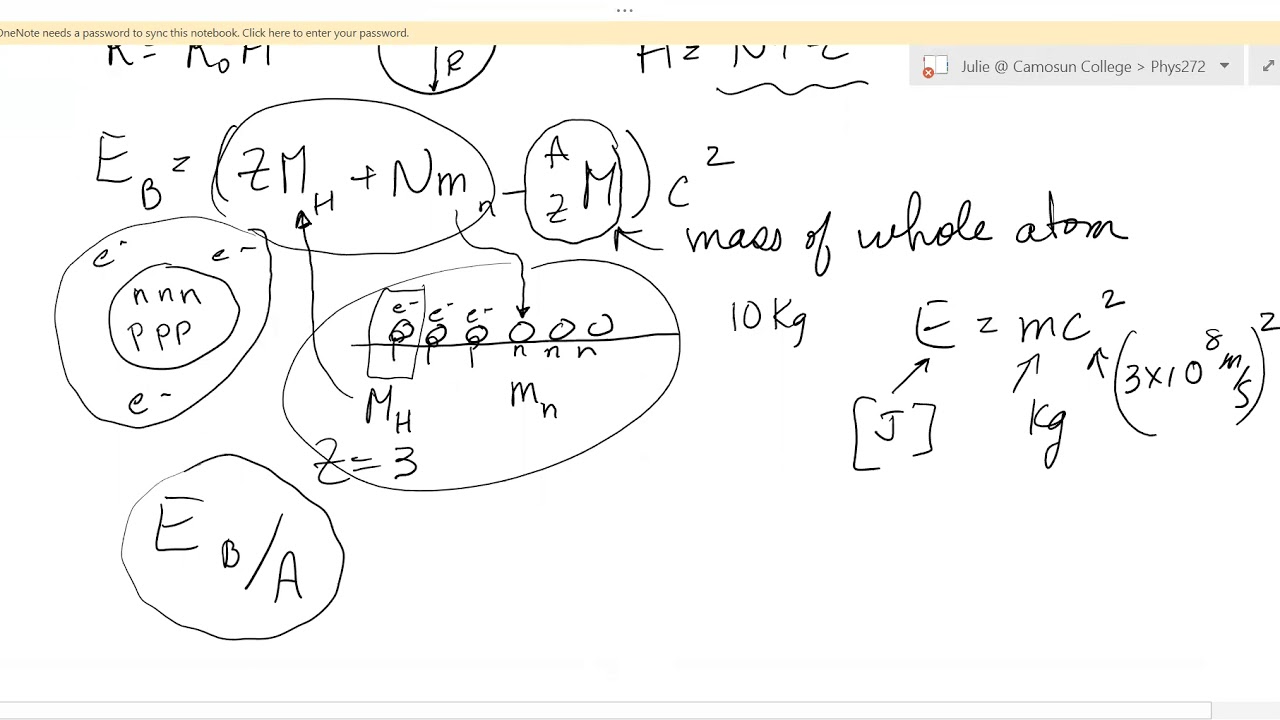 Ch 43 Nuclear Physics Equations - YouTube