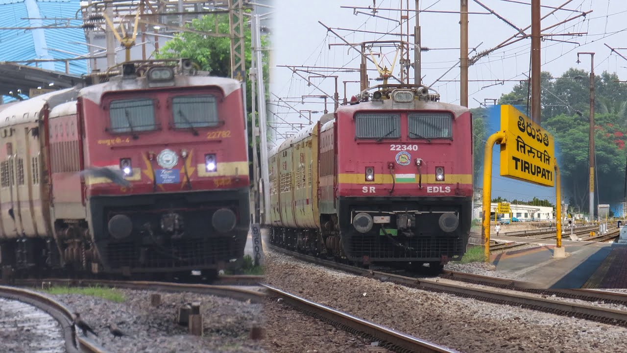 Trains via Chennai to Tirupati | Sapthagiri,Garudadri & Tirupati ...