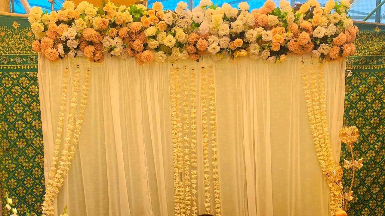 Nikah decoration ideas at home - YouTube