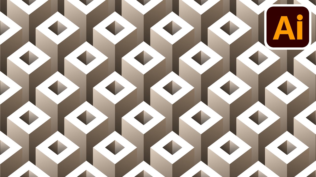 Pattern design | Polygon | Adobe illustrator tutorials | 012 - YouTube