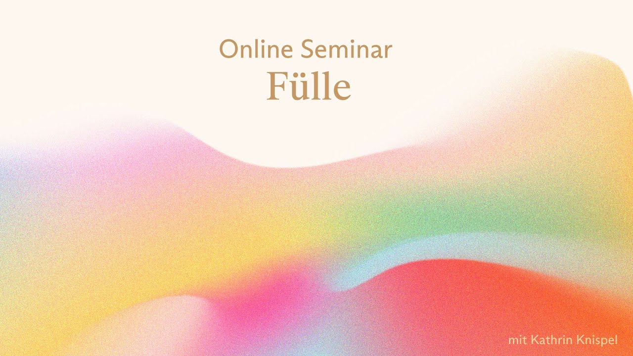 Teaser Seminar Fülle - YouTube