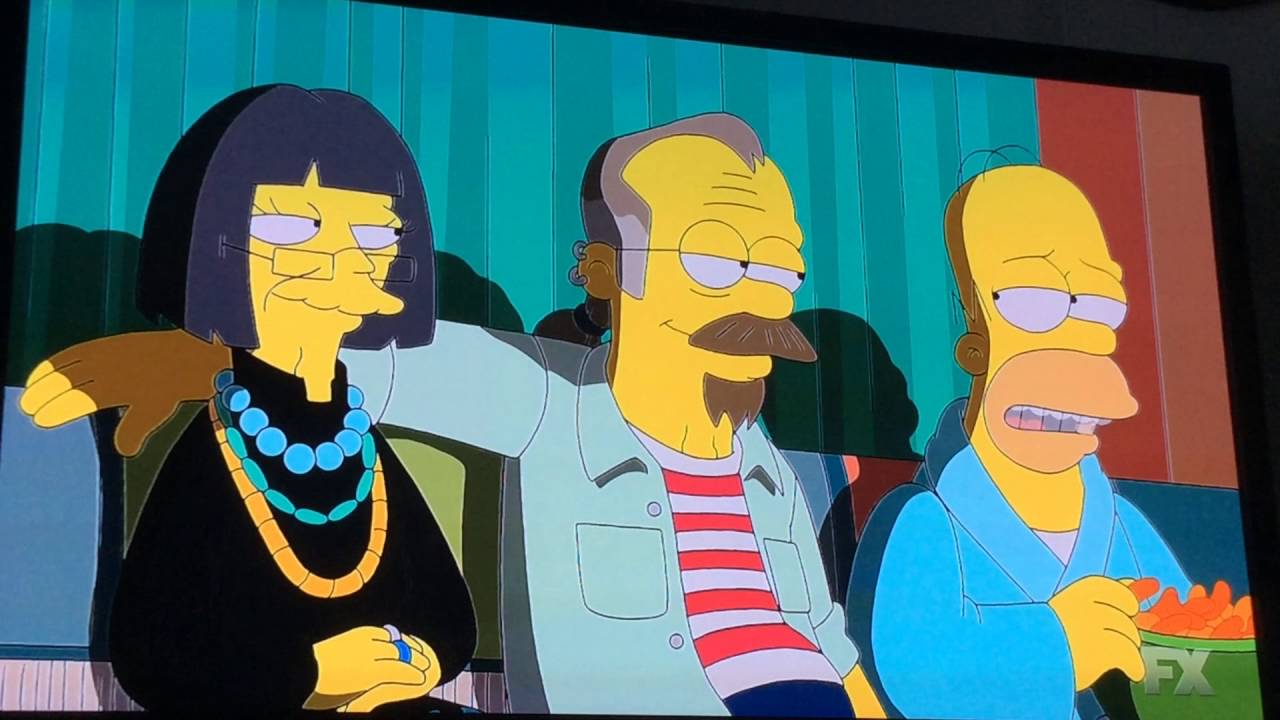 Homer with Ned's Parents - YouTube