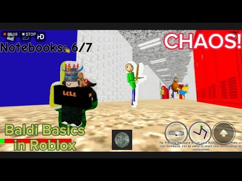 playing baldi basics in roblox with @some-stuff3205 CHAOS - YouTube