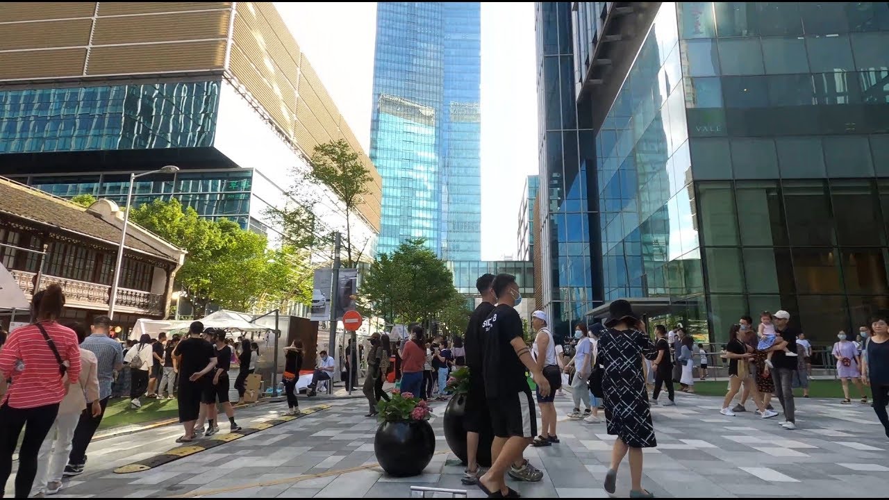 Shanghai Jing'an Kerry Centre｜Walk Shopping Centre 4K｜Anyi Road Night ...