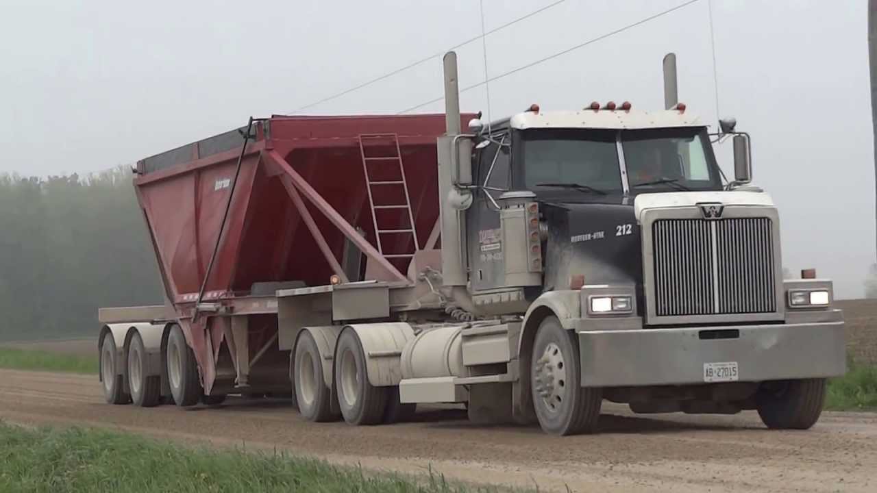 Weberlane Aggre-Hauler gravel trailer - YouTube