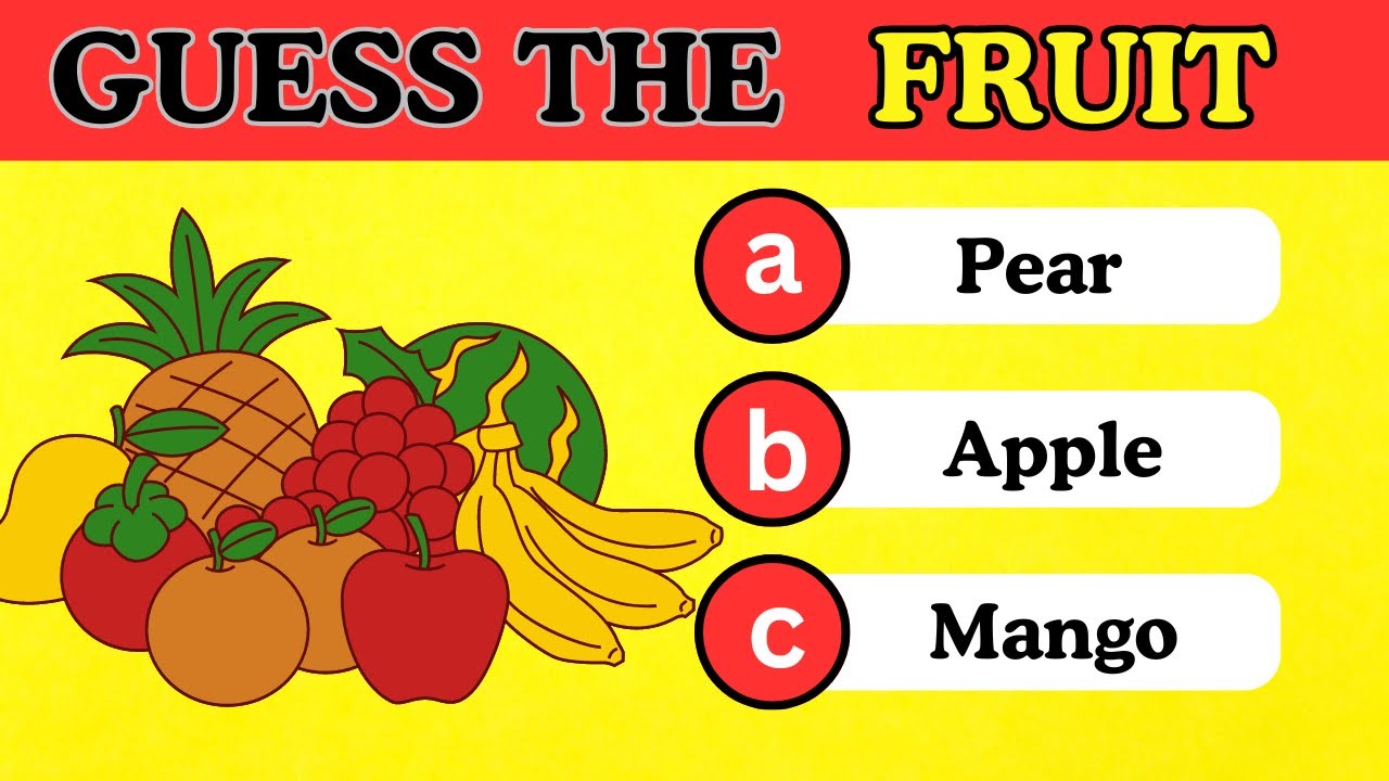 Guess the Fruit Quiz | Ultimate Fruit Challenge | Fun & Interactive ...