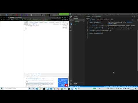 Taking a look at indexOf() and lastIndexOf(). JavaScript Tutorial - YouTube