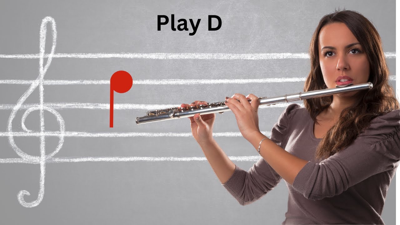 How To Play Your First Note On The Flute - YouTube