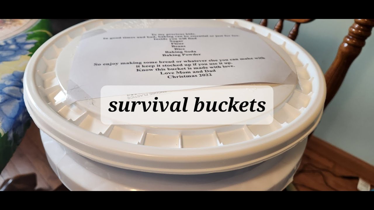 Survival buckets for Christmas really? #foodpreservation #mylar - YouTube