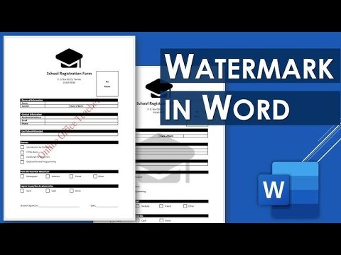 Advance watermark formatting in Microsoft word | navin sir - YouTube