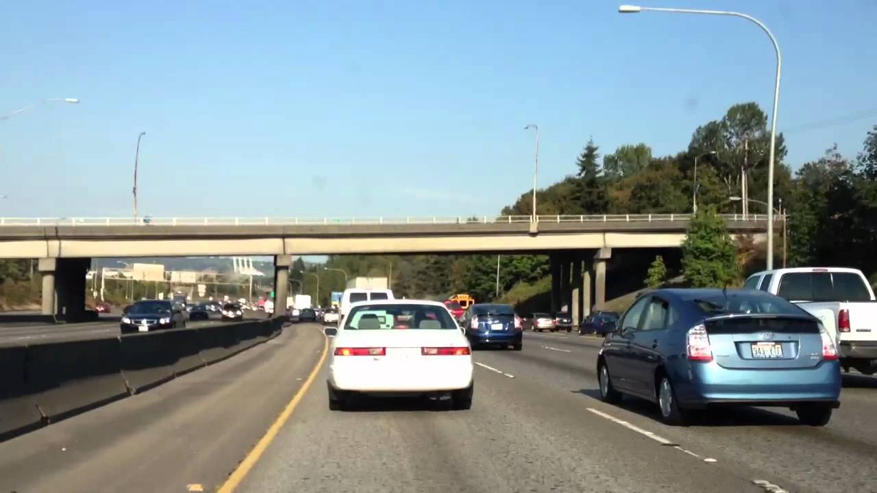 DRIVING FAST AT I-5 ( INTERSTATE HI-WAY ) IN WASHINGTON STATE [HD] [3D ...