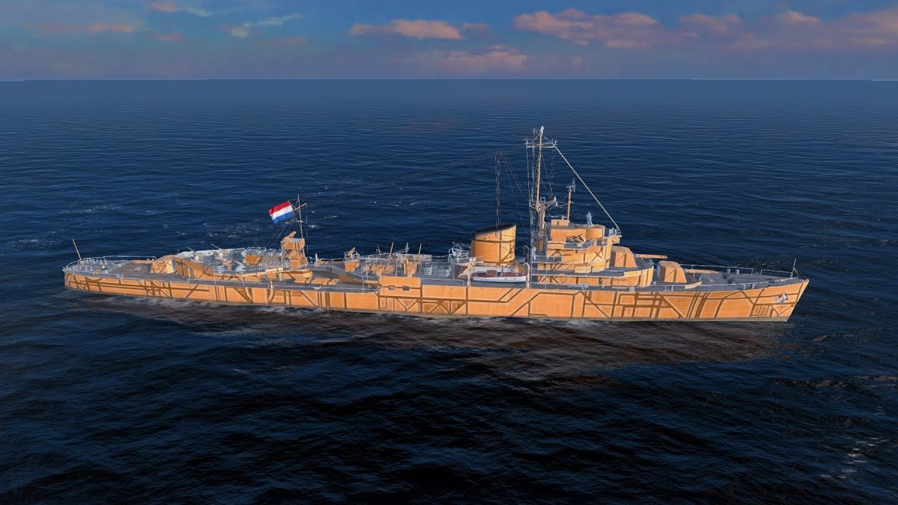 Tromp Tier 10 🇳🇱 premium destroyer gameplay - World of Warships Blitz ...