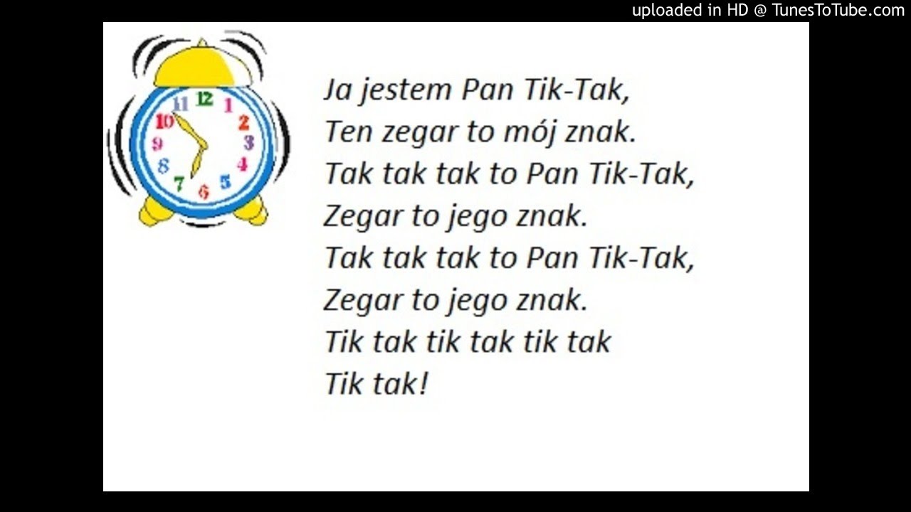 Ja jestem Pan Tik Tak - piosenki dla przedszkolaków - YouTube