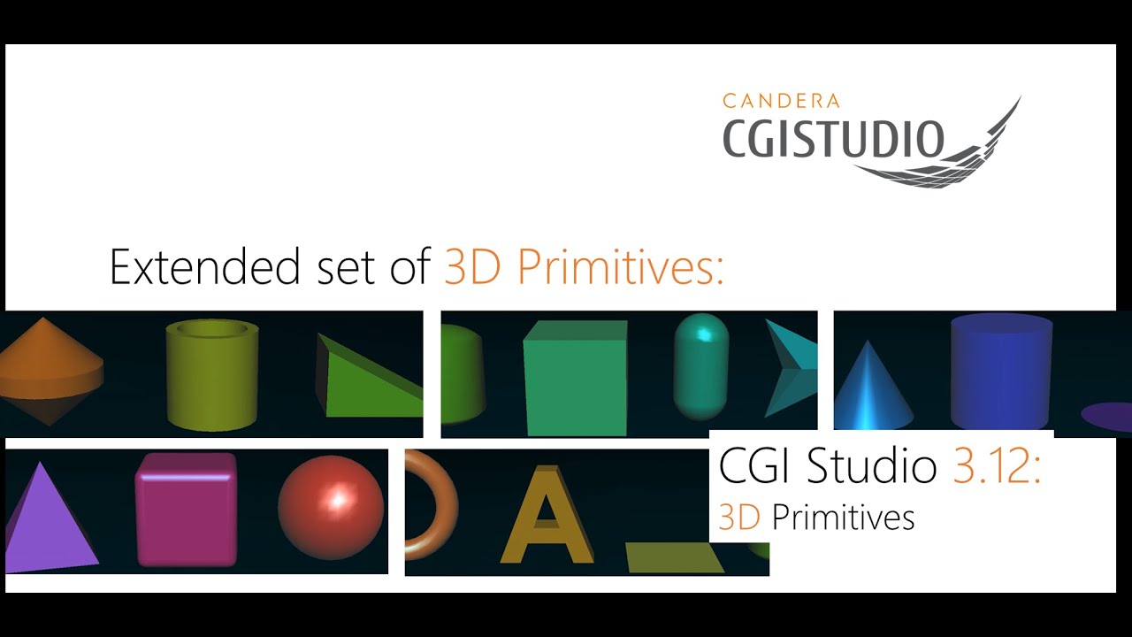 CGI Studio 3.12 - large set of 3D Primitives - YouTube