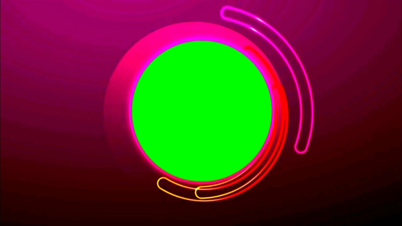 Abstract circle shapes green screen frame Loopable stock video ...
