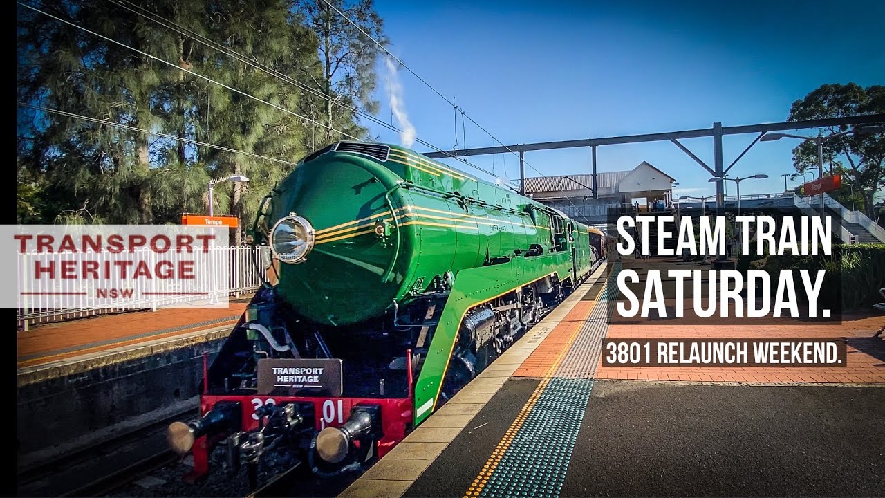 STEAM TRAIN SATURDAY [3801 RELAUNCH] | NSW AU | (4K) - YouTube