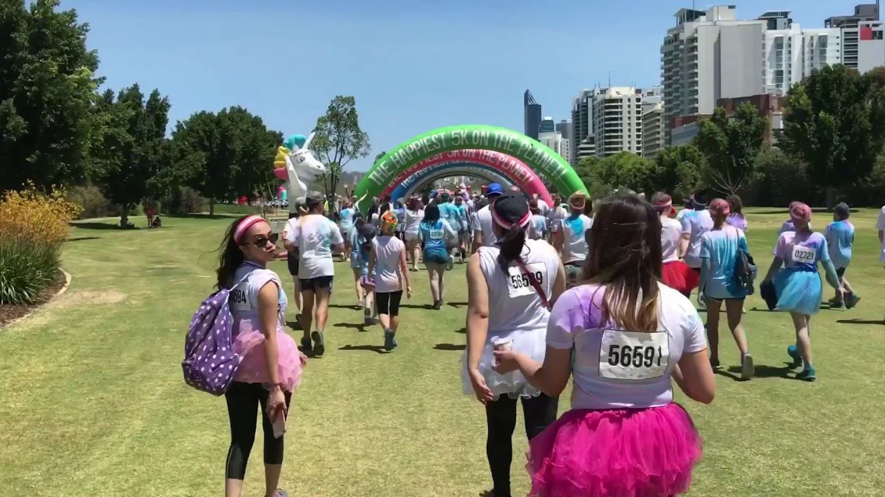 Color Run Perth 2017 - YouTube