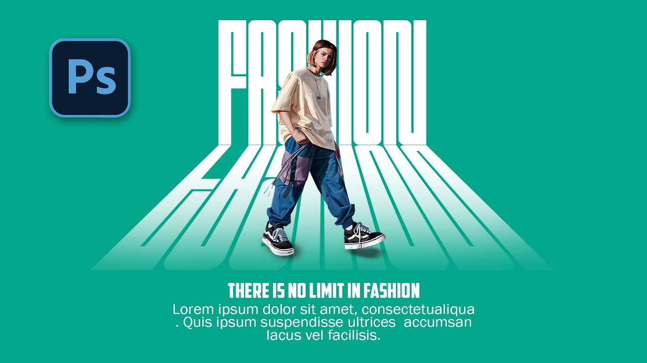 Typography poster design in Adobe photoshop | text effect photoshop ...