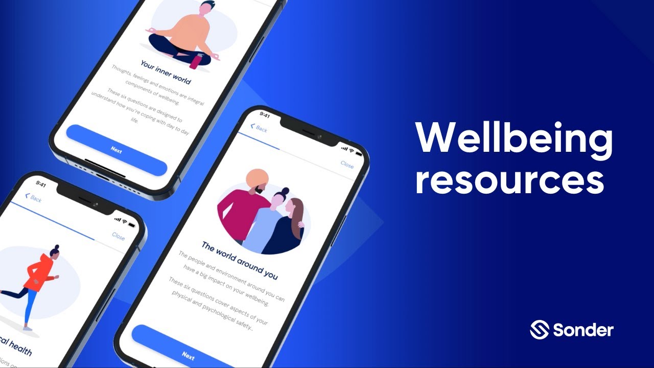 Sonder wellbeing resources: In-app guides and tips - YouTube