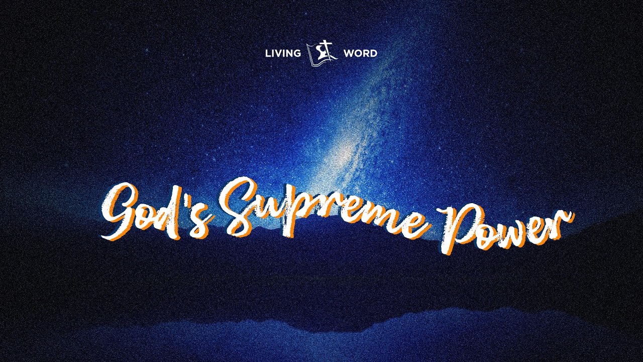 God's Supreme Power - Pastor Carmelo "Mel" B. Caparros II - YouTube
