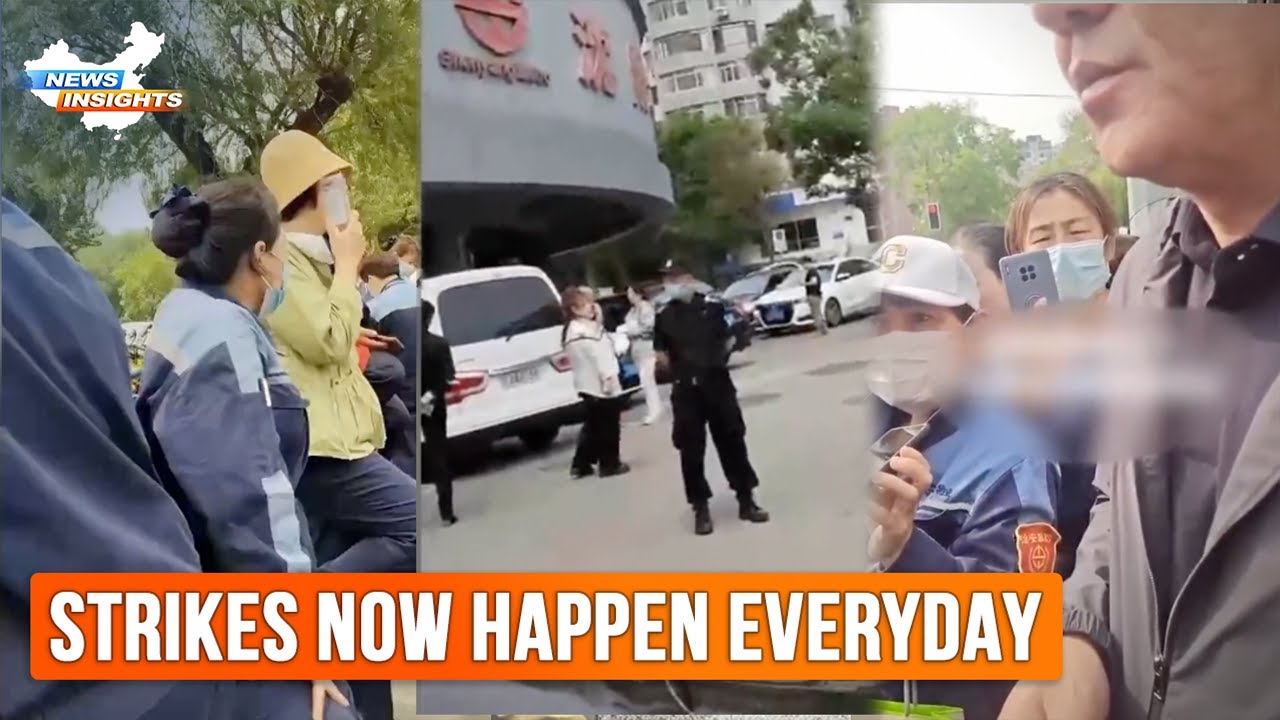 Shenyang Metro cleaning staff strike goes viral - YouTube
