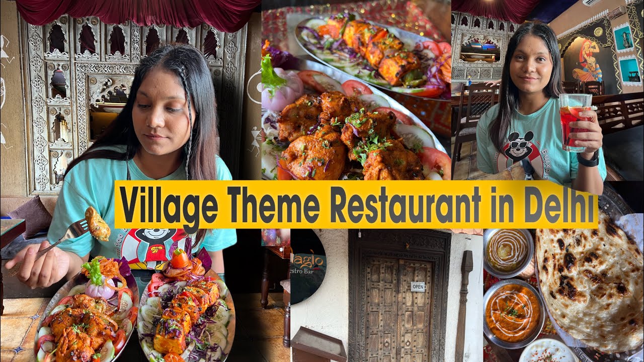 Village Theme Restaurant in Delhi |desi villagio cp Delhi 🤗 - YouTube
