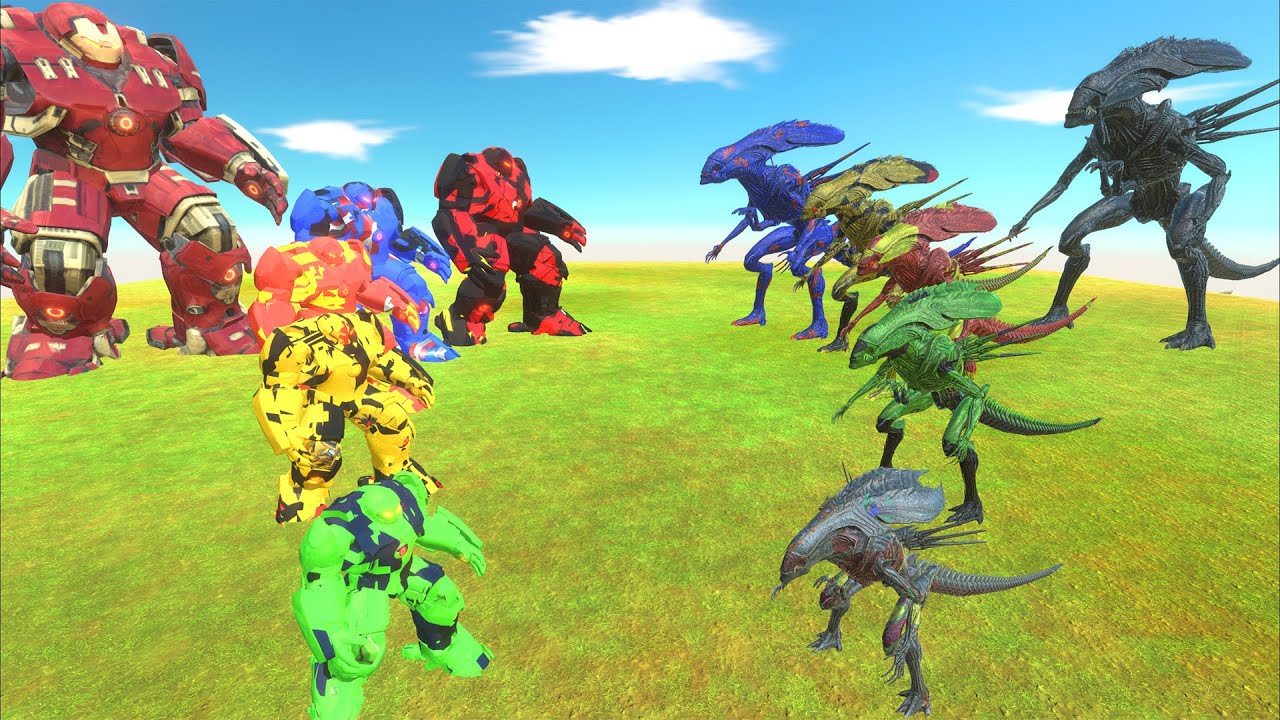 EVOLUTION of HULK BUSTER vs EVOLUTION of XENOMORPH - Animal Revolt ...