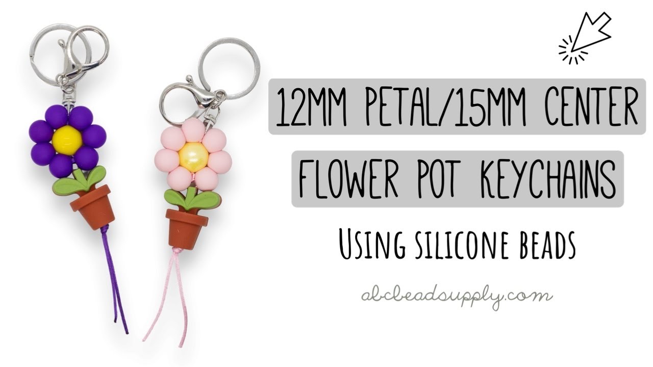3-D Silicone Flower Pot Keychain Tutorial - YouTube