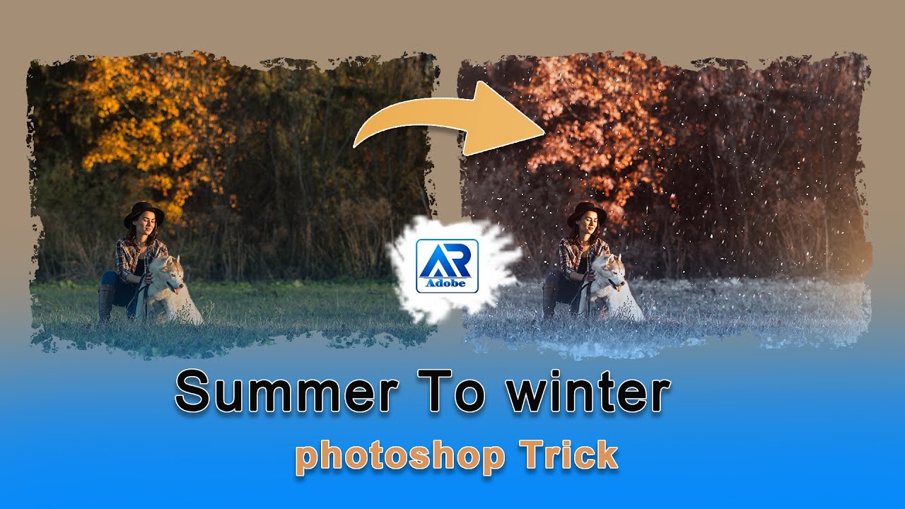 PHOTOSHOP TRICK / Summer To Winter snow Photo Edit in Photoshop ...