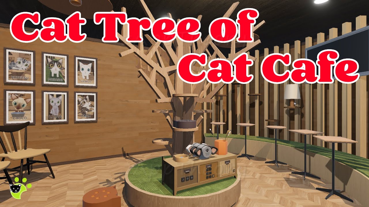 Cat Tree of Cat Cafe Escape Walkthrough 脱出ゲーム 攻略 cat muzzle | Cheshire ...