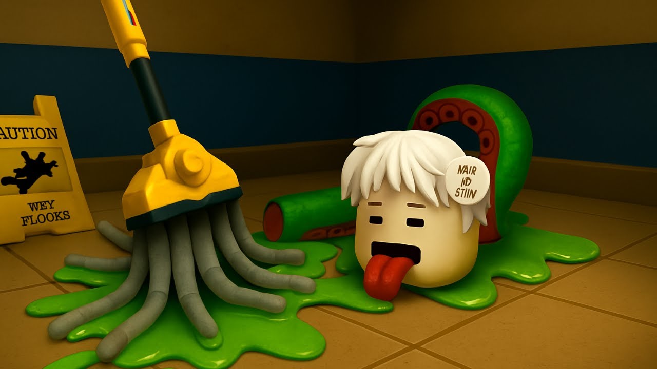 พาลั่น Roblox | แมพ Disaster Janitor 🧽เกมทำความสะอาดยิงเอเลี่ยน👽 - YouTube